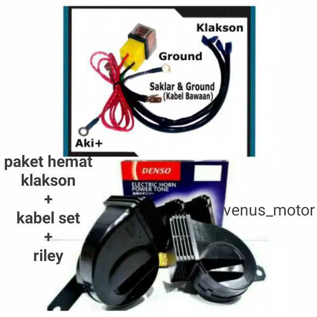 Jual # Klakson keong Denso klakson Denso waterproof klakson mobil motor ...