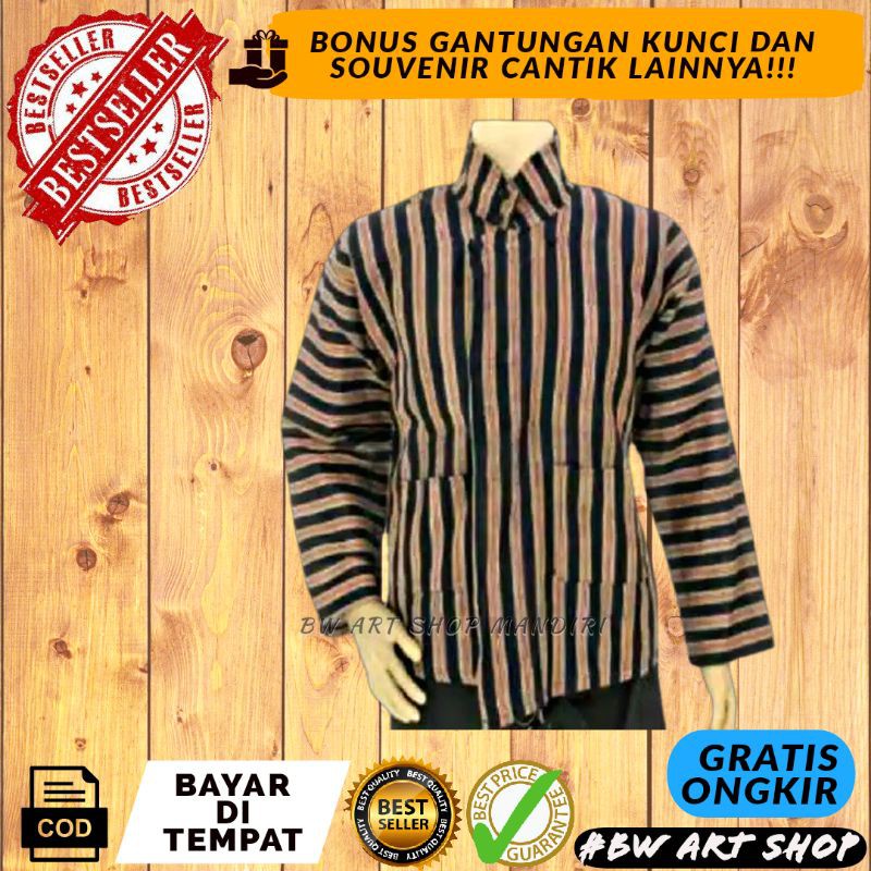 Jual Kebaya dan Sorjan BAJU SORJAN LURIK SORJAN JAWA DEWASA Lurik | Shopee Indonesia