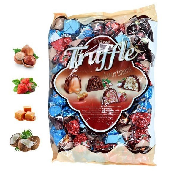 Jual ELVAN TRUFFLE CHOCOLATE ASSORTMENT MIX / COKLAT TURKEY TURKI 1Kg ...