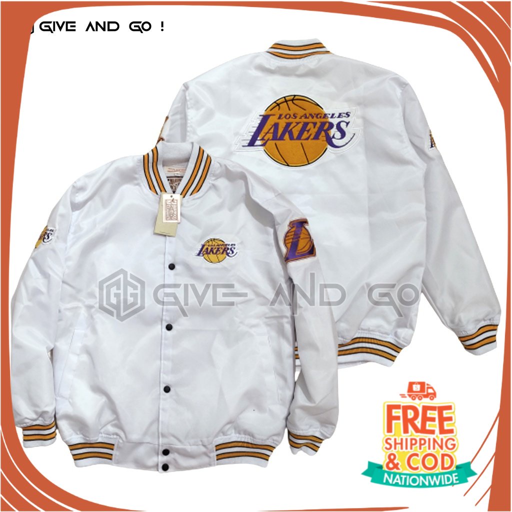 Jual JAKET OOTD KONSER OOTD CAFE/ LAKERS JACKET NBA BASKETBALL SERIES ...