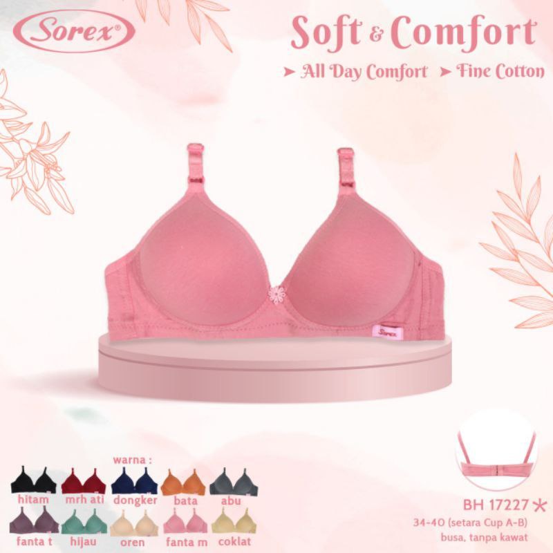 Jual Sorex - Bra Sorex Tanpa Kawat BH Sorex Murah Super Soft Art 17227 ...