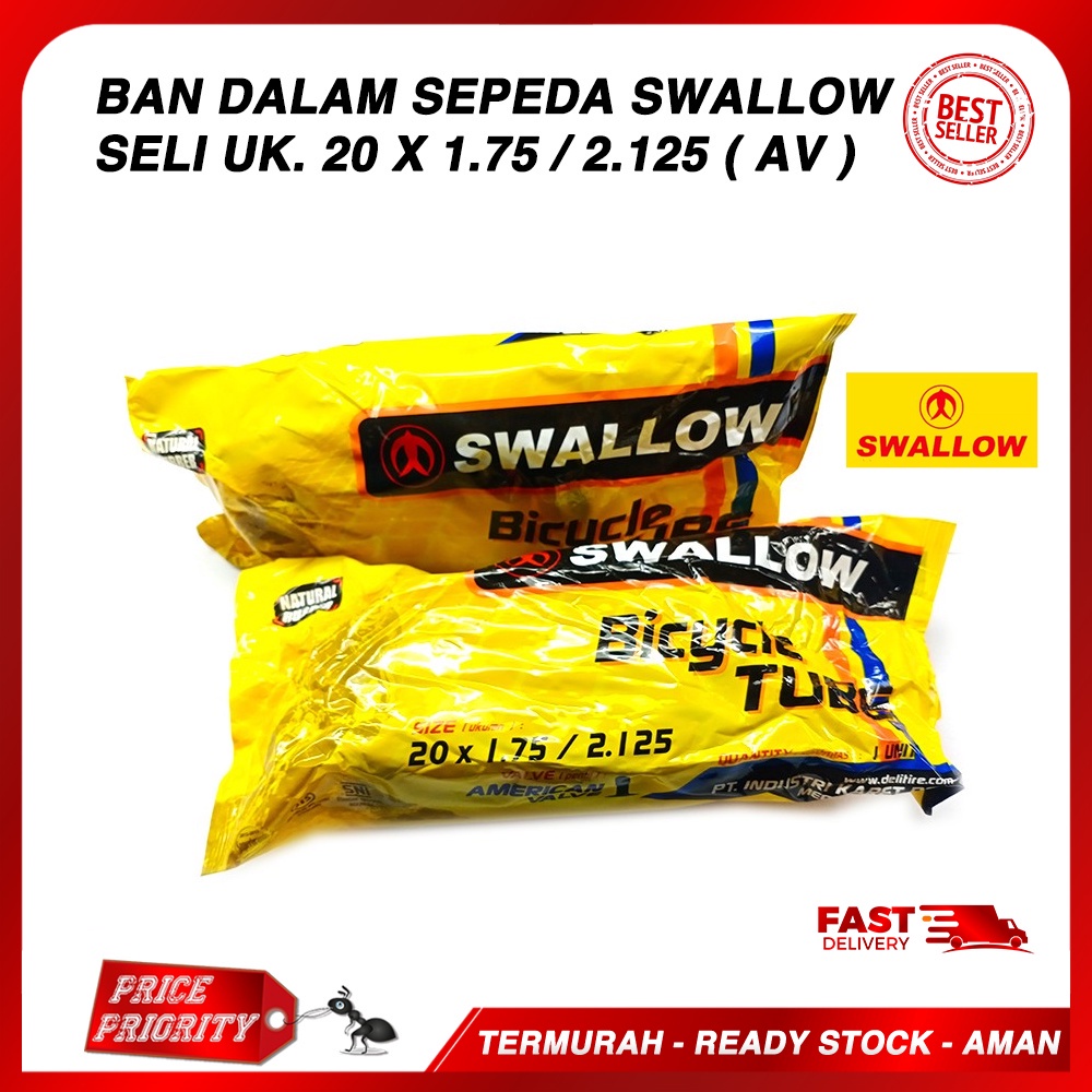 Jual Swallow Ban Dalam Sepeda 20 x 1.75 2.125 Ban Dalem Sepeda 20 175 2125 | Shopee Indonesia