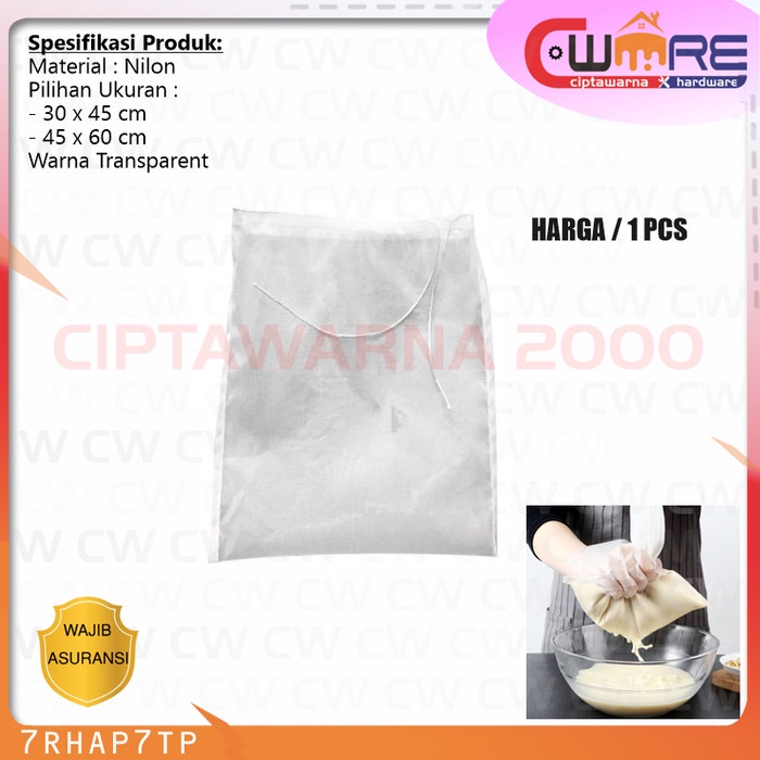 Jual Saringan kantong kain peras penyaring reusable filter mesh bag ...