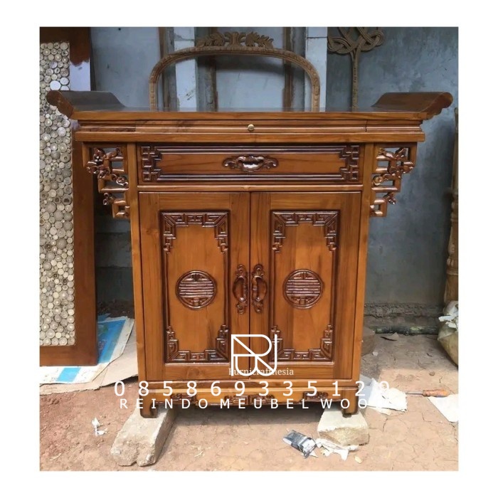 Jual Meja Altar Sembahyang Kayu Jati 126cm x 62cm x 127cm 06-RMW ...