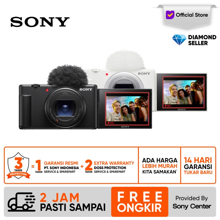 Jual SONY ZV1 II SONY ZV-1 II SONY ZV 1 M2 Digital Compact Camera 4K ...