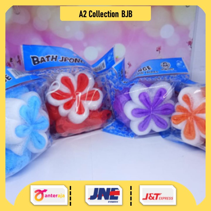 Jual A2 | SPON MANDI BENTUK BUNGA 50 GRAM / BATH SPONGE / SPONGE MANDI ...