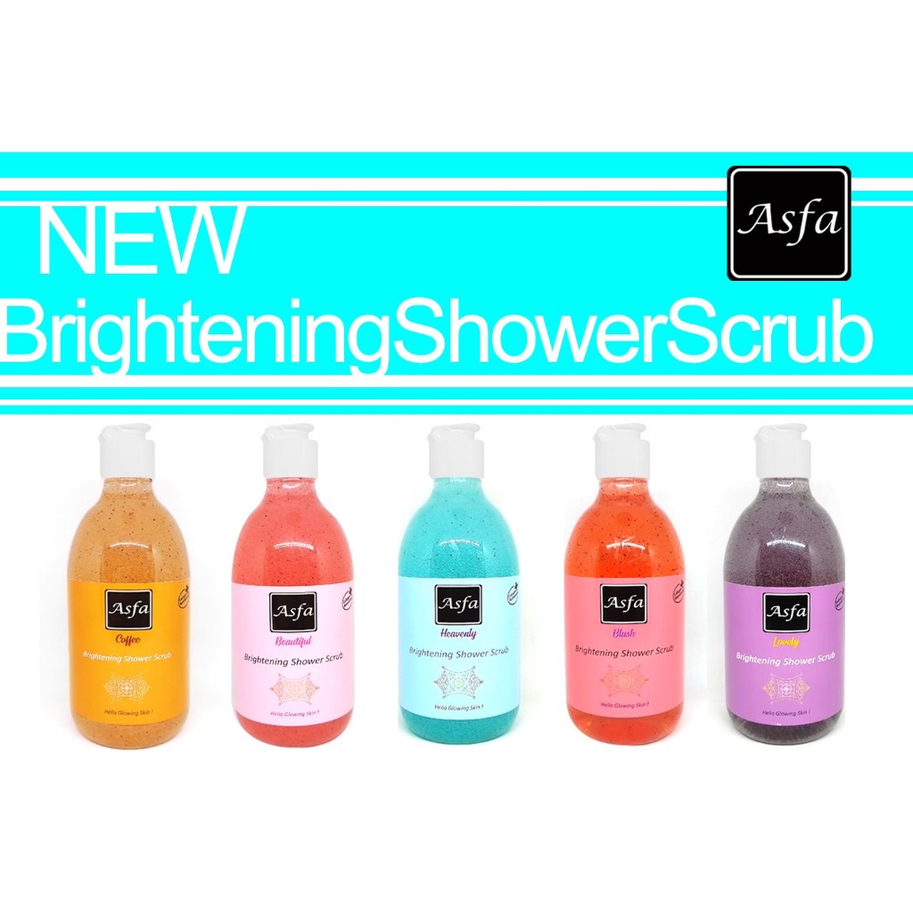 Jual ASFA Brightening Shower Scrub With Collagen Moisturizer | Shopee ...