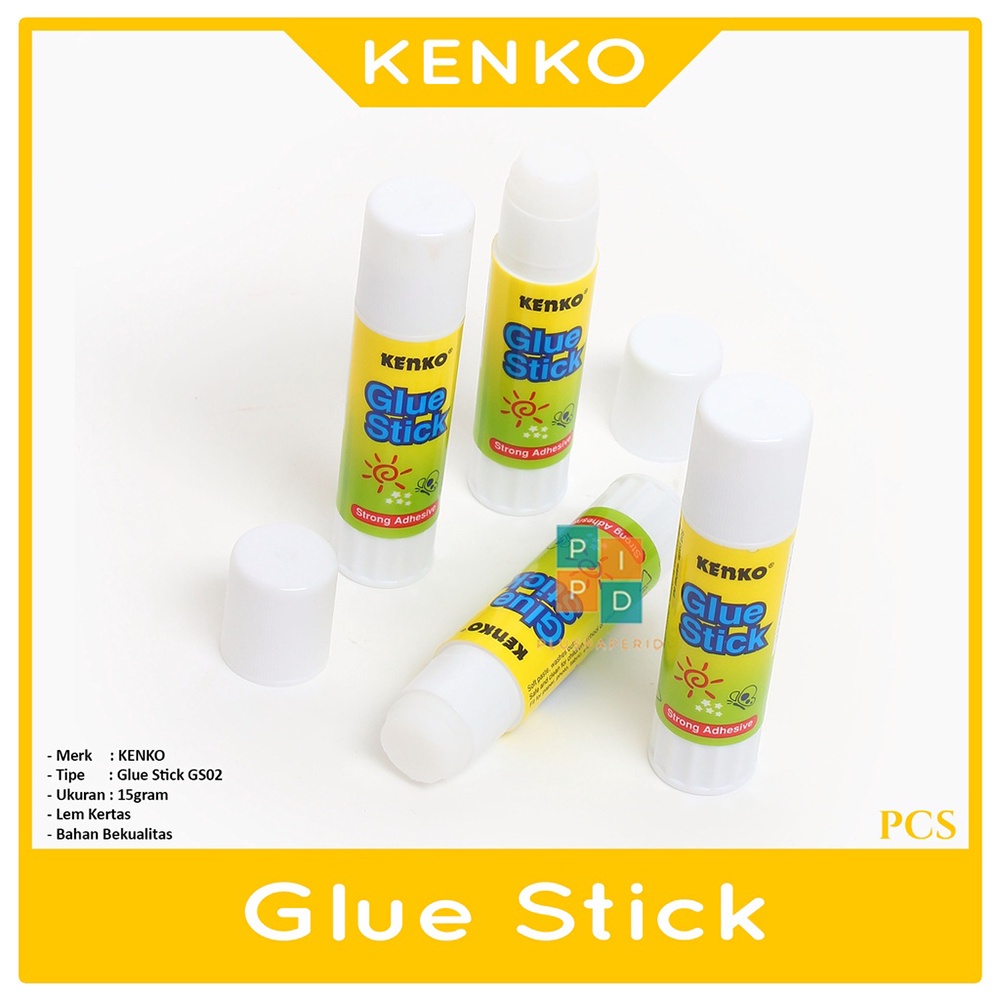 Jual KENKO - Glue Stick - Lem Kertas 15gram - Pcs | Shopee Indonesia