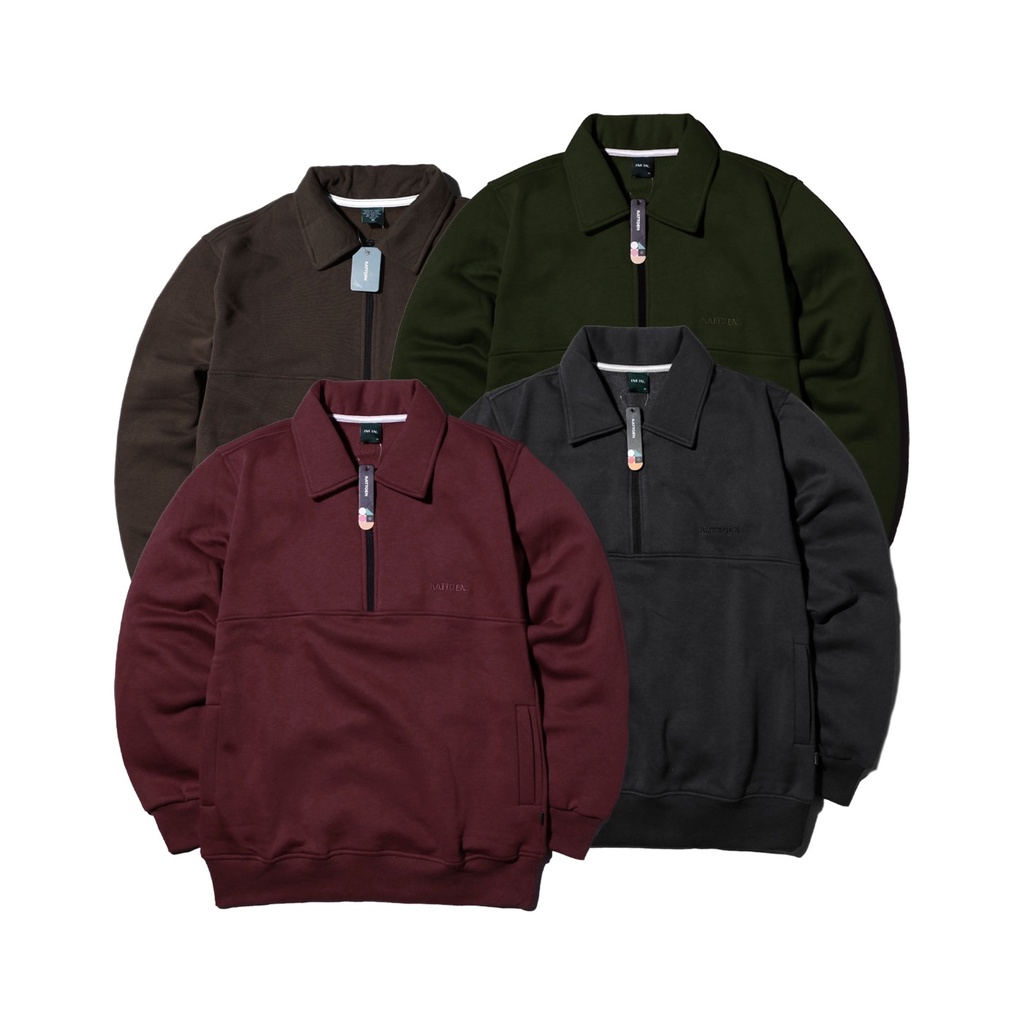 Jual Kattoen Jacket Jumper - Half Zipper Series IV | Shopee Indonesia