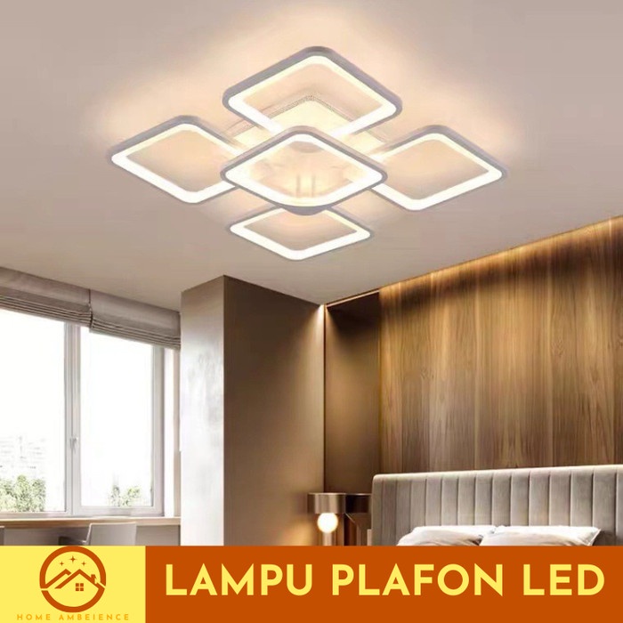 Jual Lampu Hias Plafon Atap Rumah LED Modern Minimalis Dimmable Remot ...