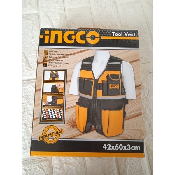 Jual Rompi Safety Proyek INGCO HTVT0901 Tool Vest 3Kg Rompi Pengaman ...