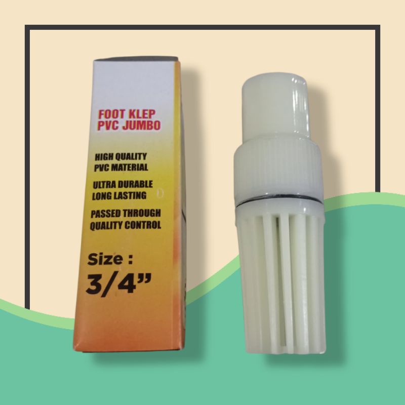 Jual CAB FOOT KLEP PVC JUMBO 3/4 INCH FOOT VALVE FOOTKLEP CAB 3/4 ...