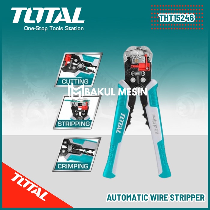 Jual TOTAL THT15246 Automatic wire stripper 3 in 1 multi-function | Shopee Indonesia