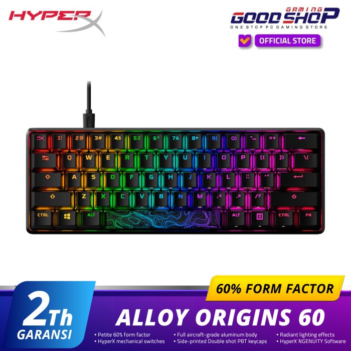 Jual HYPERX Alloy Origins 60 Mechanical - Gaming Keyboard | Shopee ...