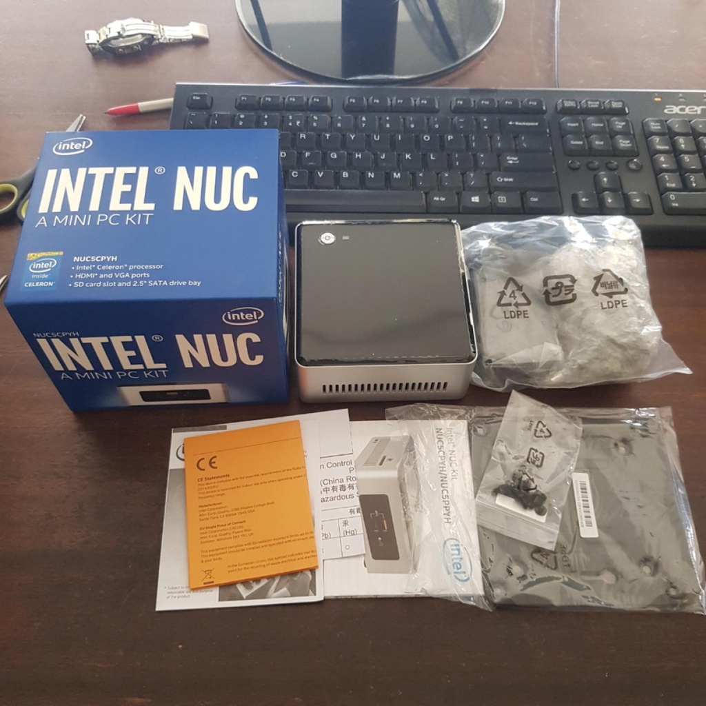 Jual Intel NUC Kit NUC5CPYH Celeron N3060 Tanpa Ram dan HDD | Shopee ...