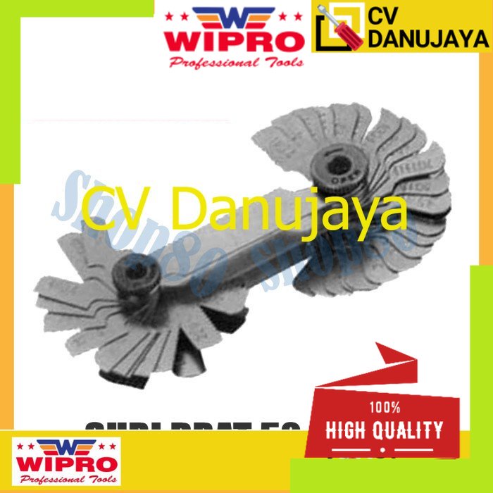 Jual Wipro Suri Drat Alat Ukur Mal Thread Gauge Screw Pitch | Shopee ...
