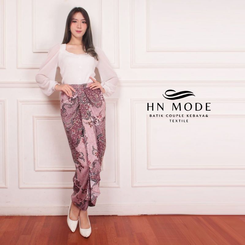 Jual Rok Lilit Batik Instan Modern Siap Pakai / Rok Rample / Rempel ...