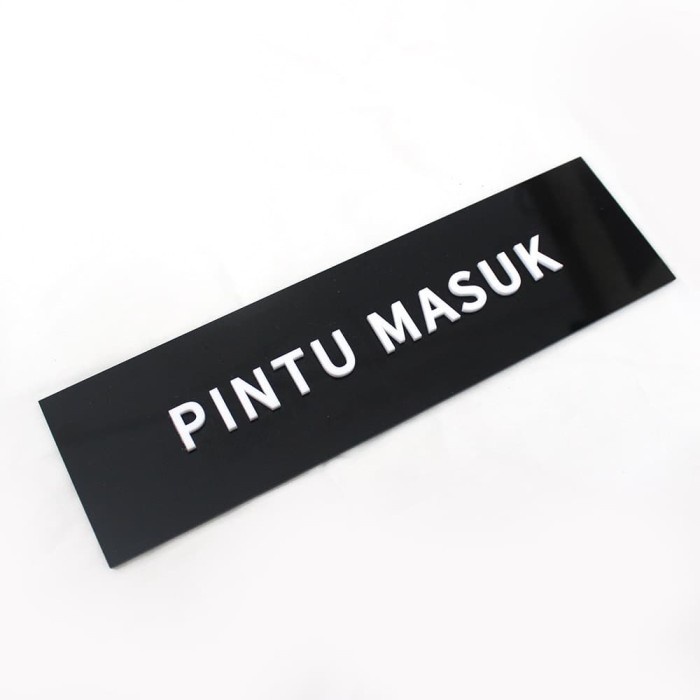 Jual Sign Signage Papan Tulisan Acrylic pintu masuk / sign pintu masuk ...