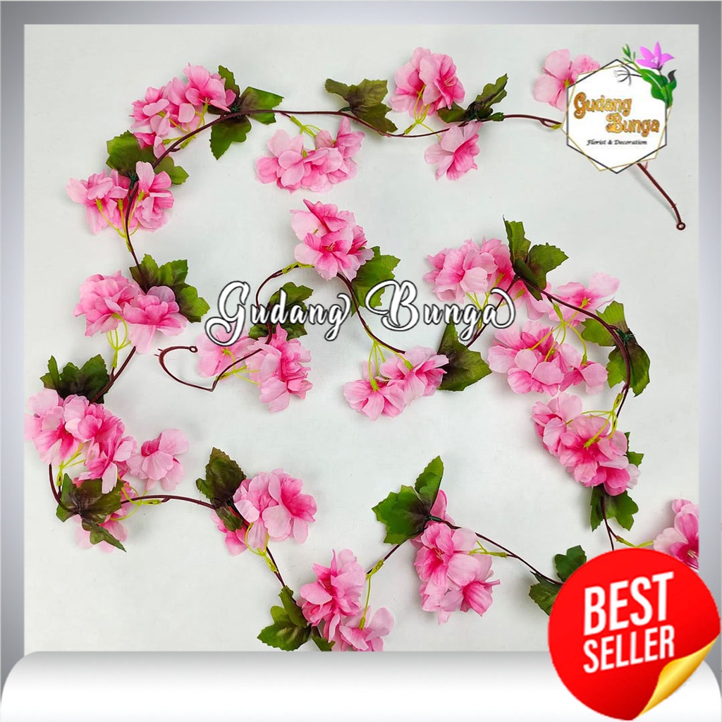 Jual Bunga Rambat Juntai Garlan Cherry Blossom - Bunga Cherry Blossom ...