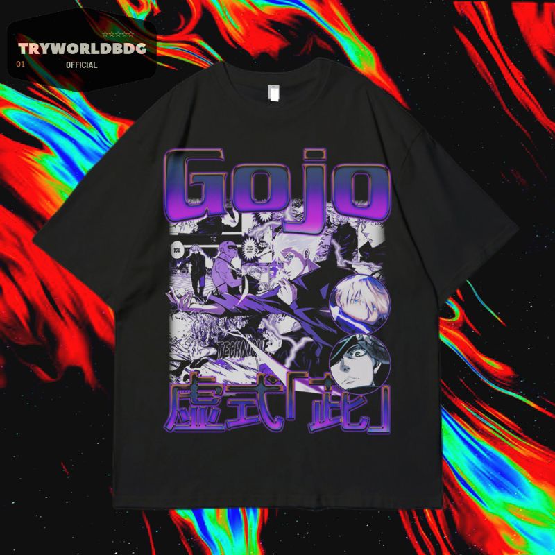 Jual KAOS OVERSIZE / KAOS ANIME / OVERSIZE T SHIRT / KAOS GOJO SATORU ... Jual KAOS OVERSIZE / KAOS ANIME / OVERSIZE T SHIRT / KAOS GOJO SATORU ...