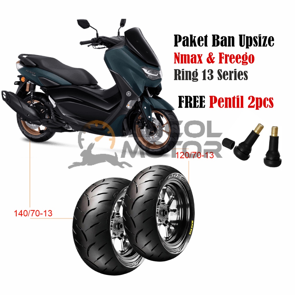 Jual Maxxis Victra PAKET Ban Nmax 120/70 140/70 Ring 13 Tubeless ...