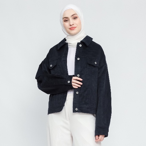 Jual Myself - Jaket Oversize Corduroy Wanita Model Longgar Bahan ...