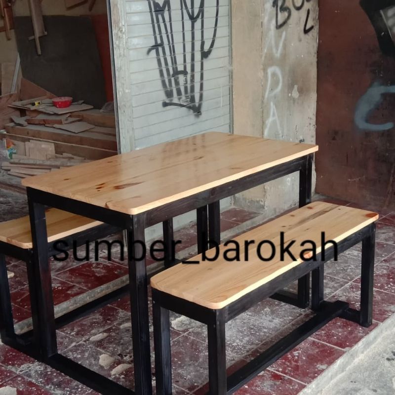 Jual (017). meja warung cafe meja warkop meja makan set, meja cafee ...