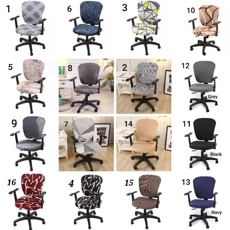 Jual sarung kursi kantor cover kursi kantor cover kursi computer ...