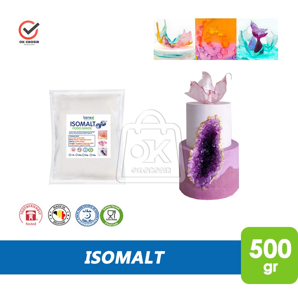 Jual Isomalt Dekorasi Kue Food Grade Isomalt Sugar Crystal (500 gr) | Shopee Indonesia