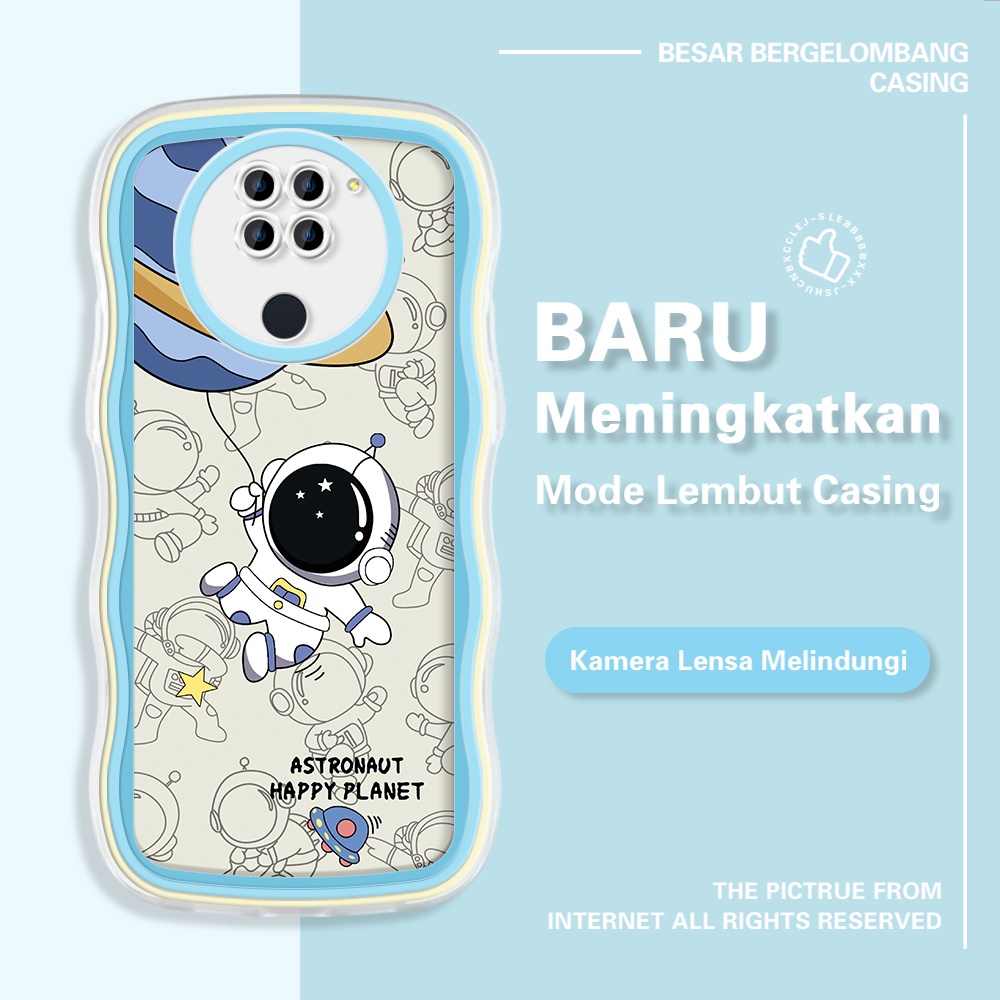 Jual Xiaomi Redmi Note 9 Handphone Planet Astronaut Sofcase Gelombang ...