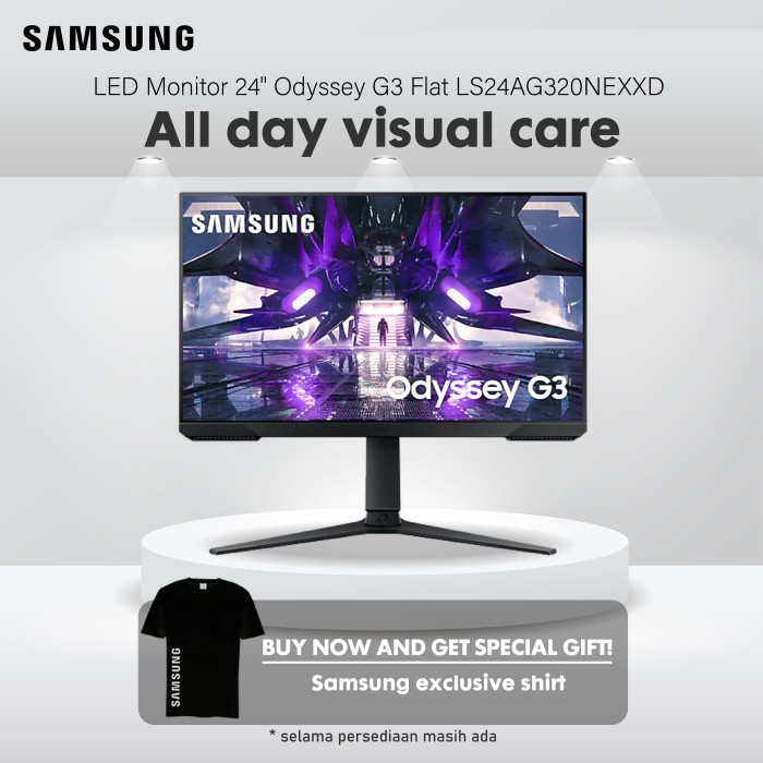Jual Monitor Samsung ODYSSEY G3 LS24AG320NEXXD / LS24AG320 165Hz 1ms ...
