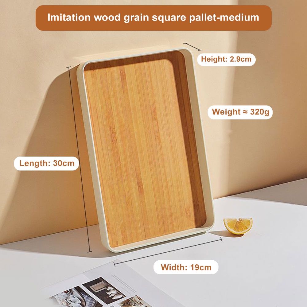Jual Wooden Tray Jati Belanda Rectangle Tray Tatakan Aesthetic Persegi ...