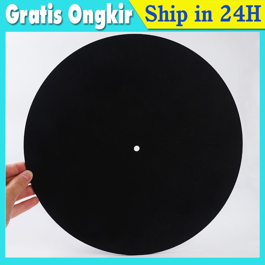 Jual Felt Turntable Platter Mat Ultra-Thin Anti-Static Anti-Shake Slipmat LP Vinyl Record ...