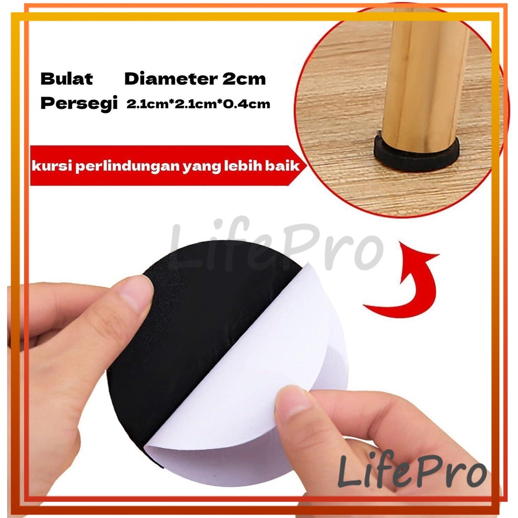 Jual 48pcs 2cm Karet Alas Kaki Meja Kursi Funiture Anti Slip / Bantalan ...