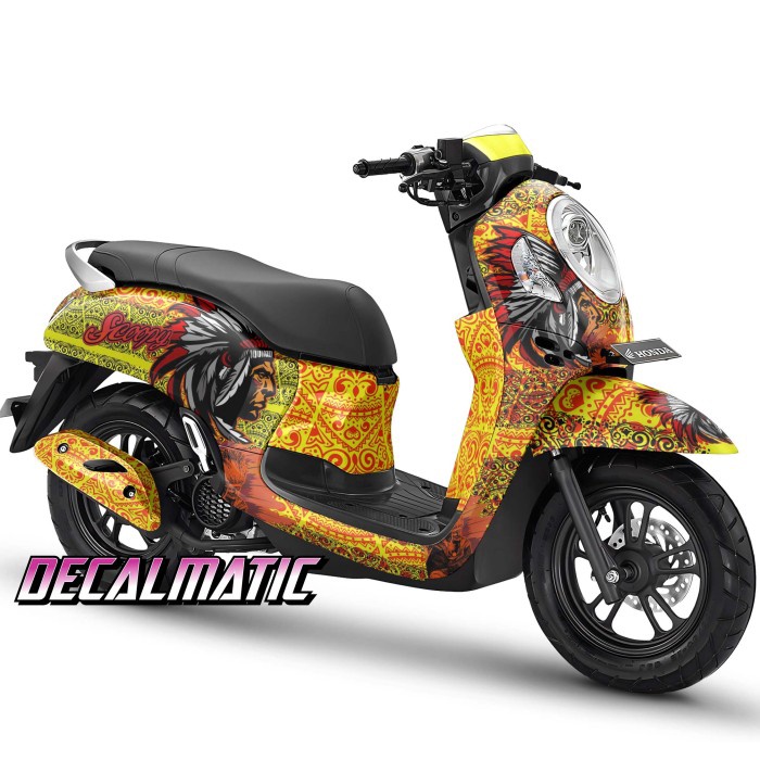 Jual Decal Full body dan stiker Dashboard Scoopy All Type - Batik Dayak ...