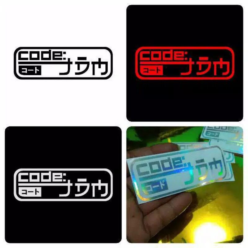 Jual sticker Mobil logo JDM Code Kanji jepang Unik lucu viral keren new ...