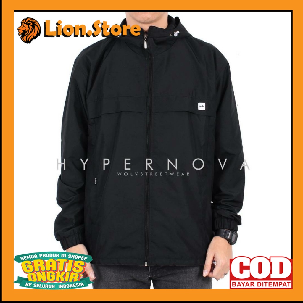 Jual PARASUT JAKET OUTFIT KEREN TRENDY /Jaket Wolv Hypernova Hitam ...