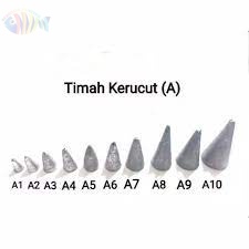 Jual Timah Pancing Timah Kerucut Pemberat Mancing Timah Lancip Bungkus ...