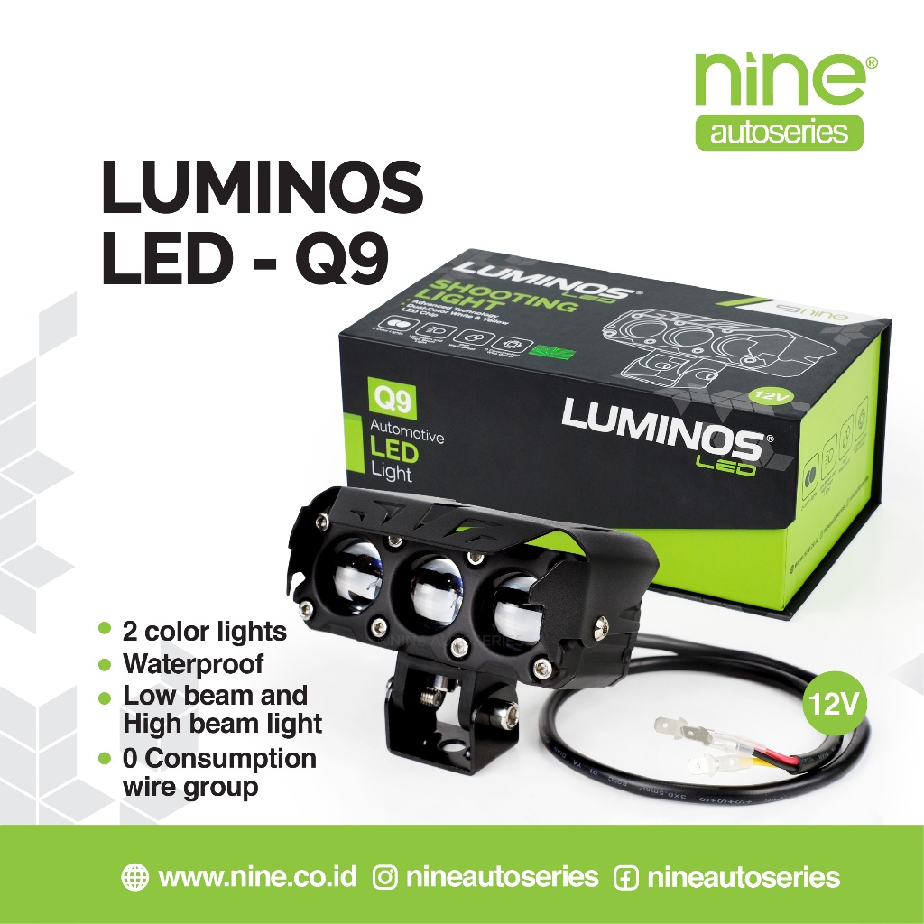 Jual LAMPU LED PROJI MINI LASER SQL 3 MATA NINE Q9 Hi LOW MOBIL MOTOR 2 ...
