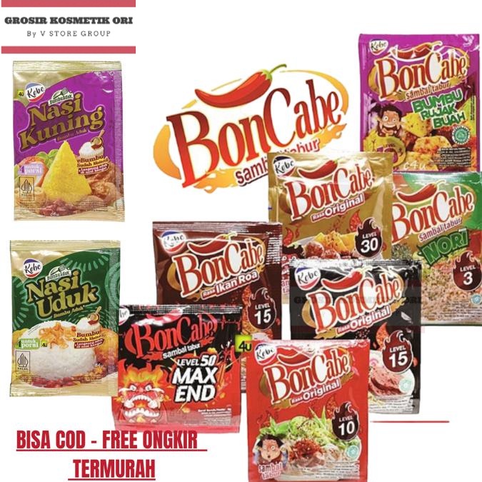 Jual (PER SASET 1PCS) BONCABE SACHET CABE BUBUK LEVEL 50 15 30 10 3 ...