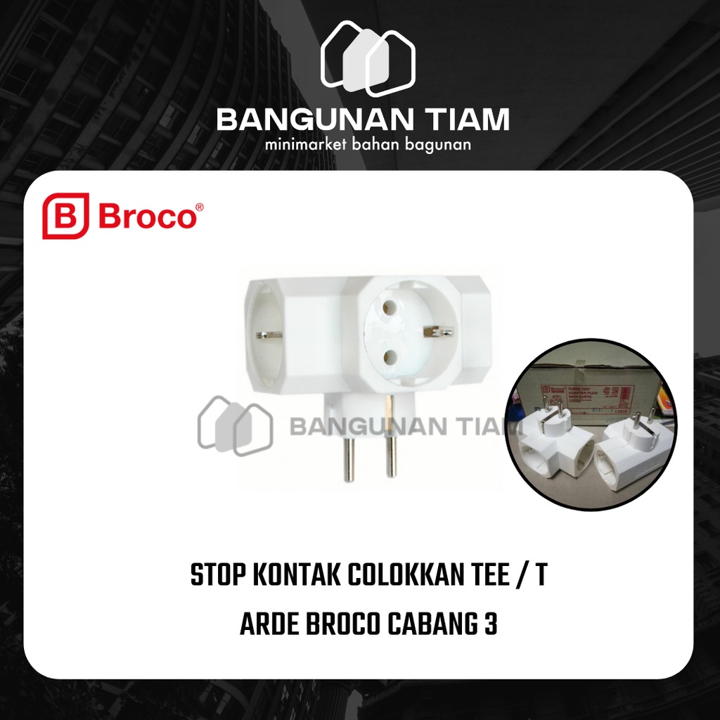 Jual STEKER T ARDE BROCO ASLI 100% SNI COLOKKAN STOP KONTAK LISTRIK ...
