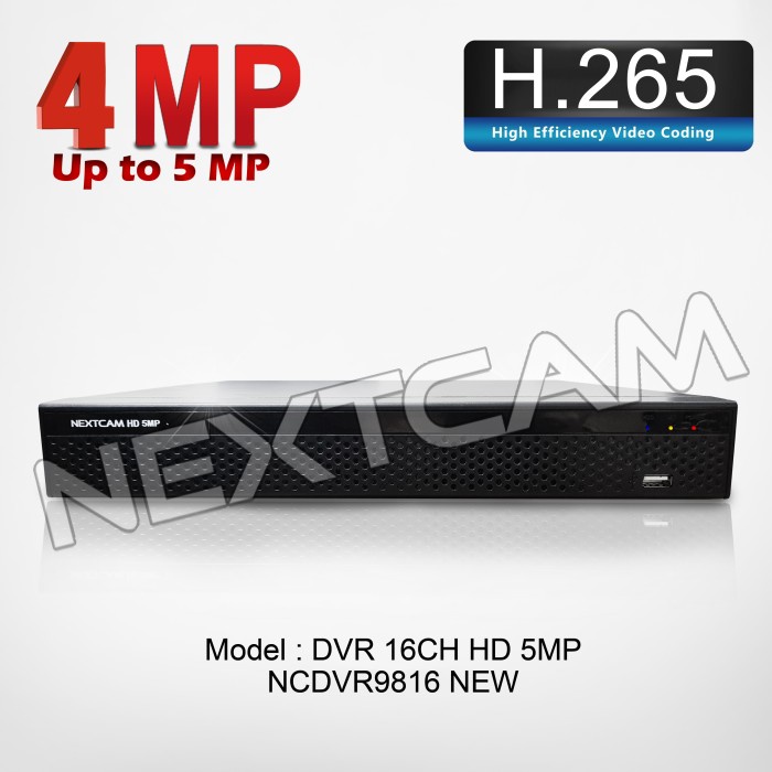 Jual Nextcam DVR XVR NVR Hybrid CCTV 5MP 16Channel H.265 Support Alarm Support Ipcam Analog ...