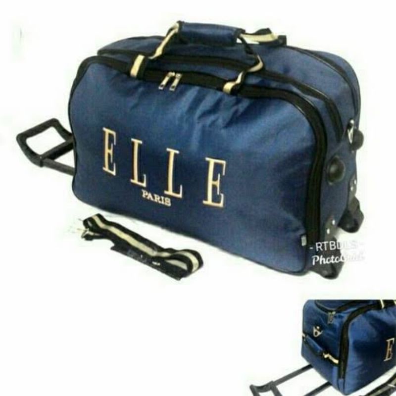 Jual Tas Pakaian Elle Troli Roda 2 # Tas TravelBag Elle Multipungsi ...