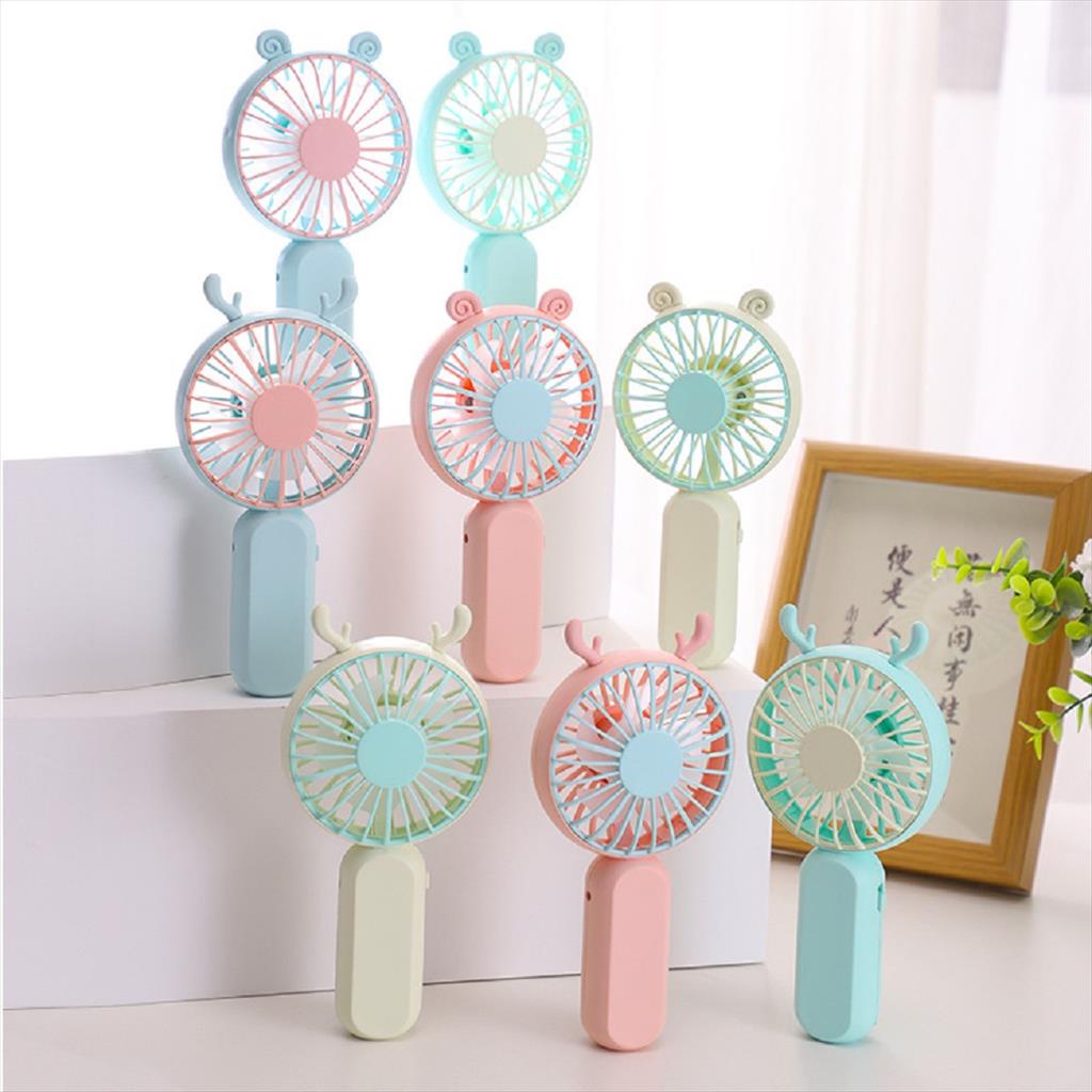 Jual Kipas Angin Mini Fan Portable Rechargeable S050-051 Karakter Lucu ...