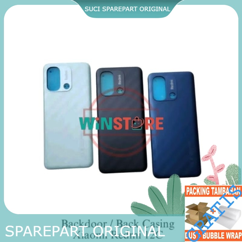 Jual Backdoor Back Casing tutup baterai Xiaomi Redmi 12c | Shopee Indonesia