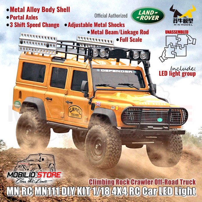 Jual RC MN111 DIY KIT 1/18 4X4 RC Car LED Light Rock Crawler Off-Road ...