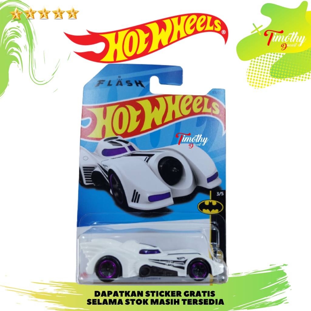 Jual Hot Wheels Batmobile Batman The Flash Putih | Shopee Indonesia