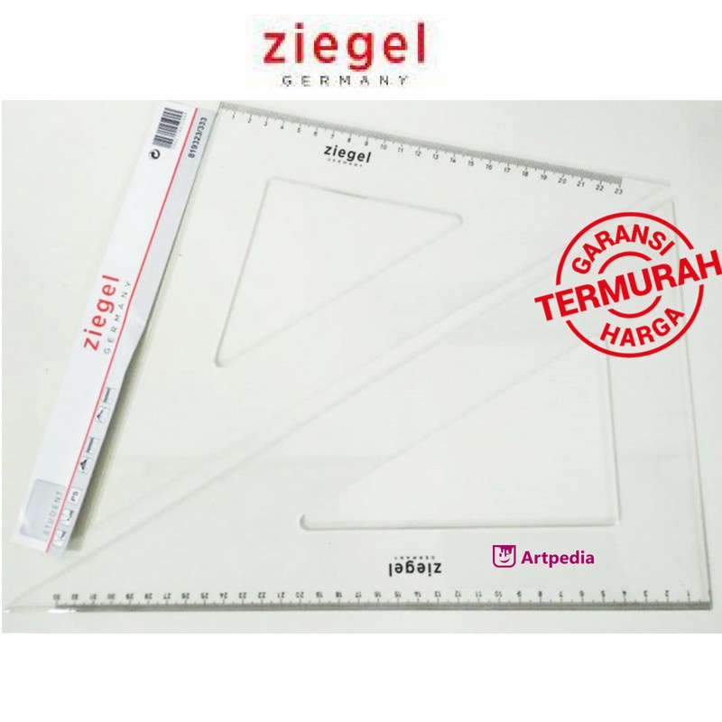 Jual PENGGARIS SEGITIGA ZIEGEL / ROTRING ZIEGEL RULER / SEGITIGA BESAR ...