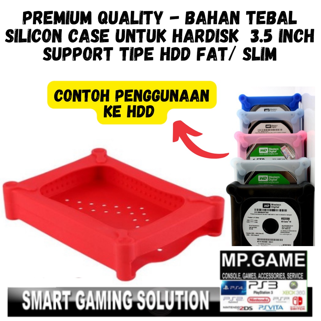 Jual Silicon HDD SATA/IDE 3.5 Inch MERAH HardDisk Drive Enclosure Kotak ...