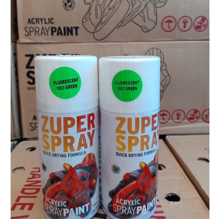 Jual Zuper Spray Paint Pilok Pilox Warna Stabilo Green / Fluorescent ...